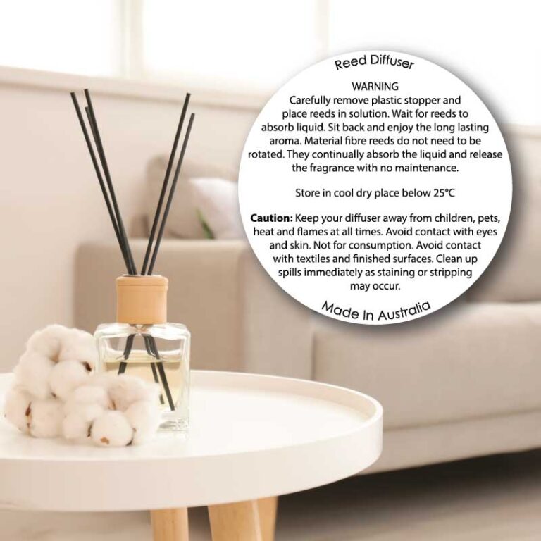 Reed Diffuser Warning Labels - U Sticker It